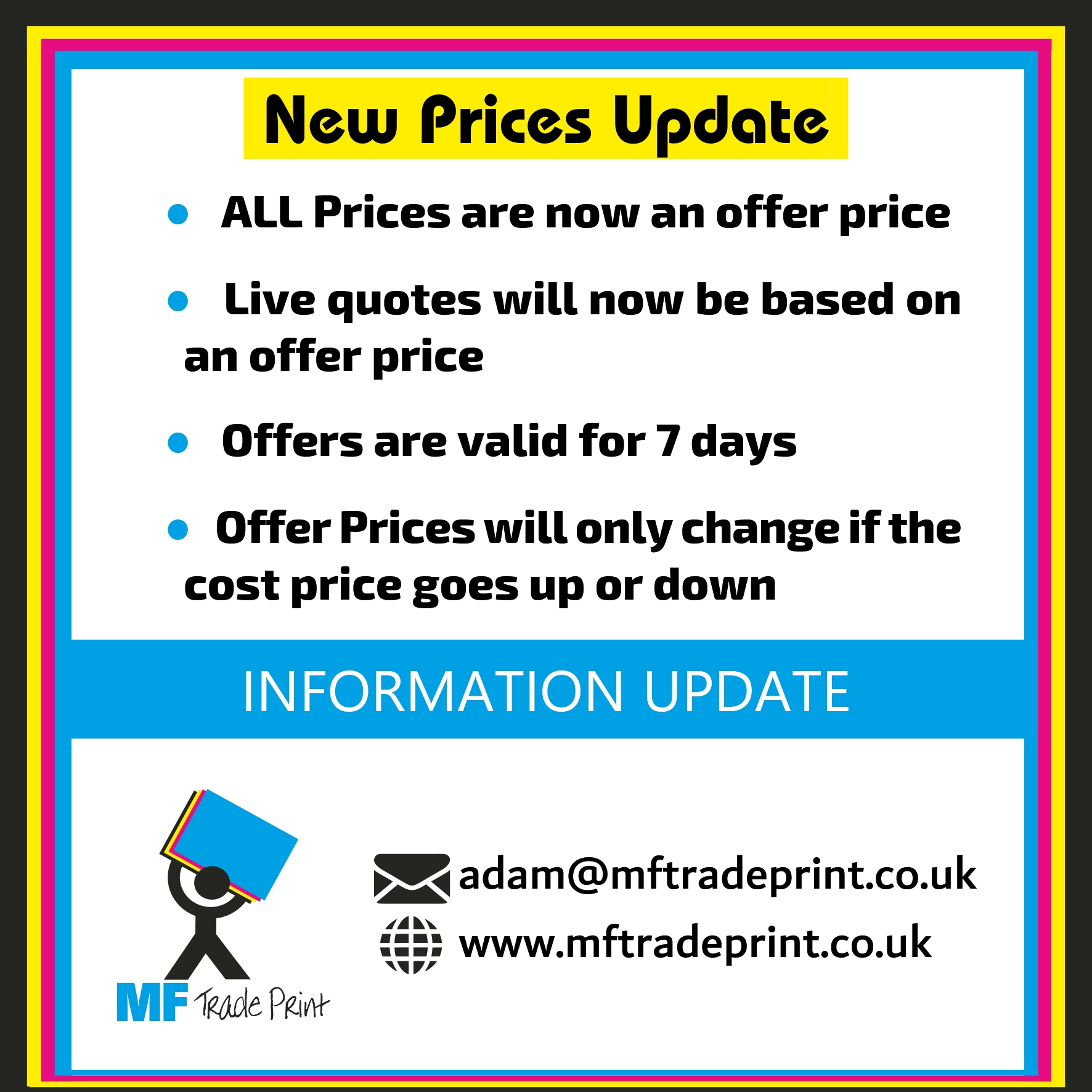 NEW PRICES UPDATE | MF Trade Print - Scotland - England